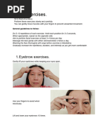 Facial Exercise Chart | PDF