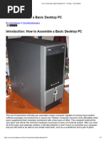 How To Assemble A Basic Desktop PC - 15 Steps - Instructables | PDF | Personal Computers ...
