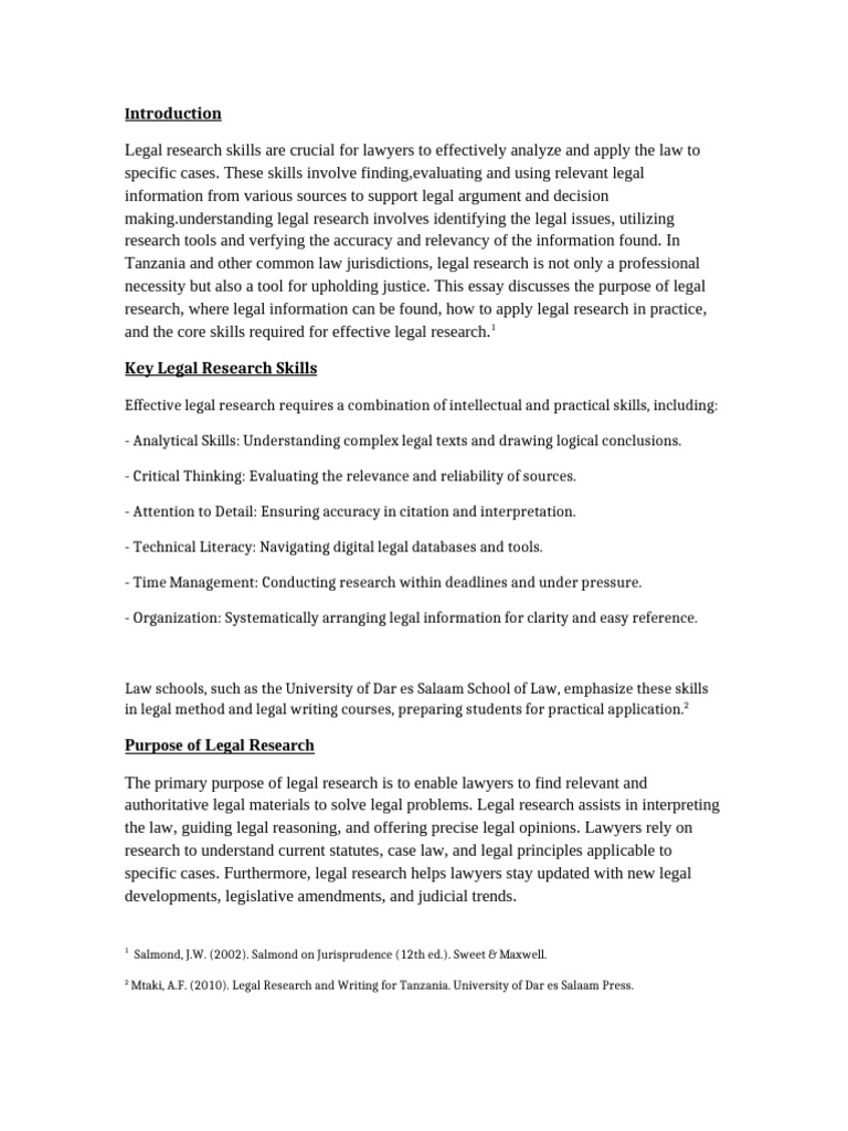 Legal Research Skills for Lawyers | PDF | Case Law | Precedent