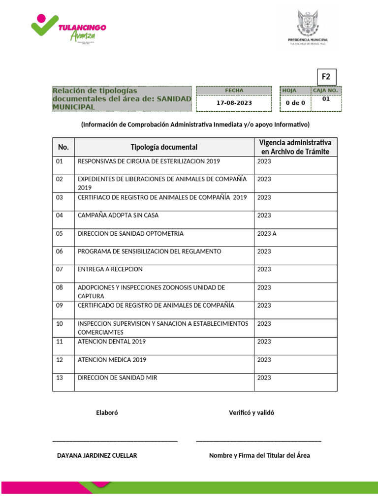 Fase 1 FORMATO F2 | PDF