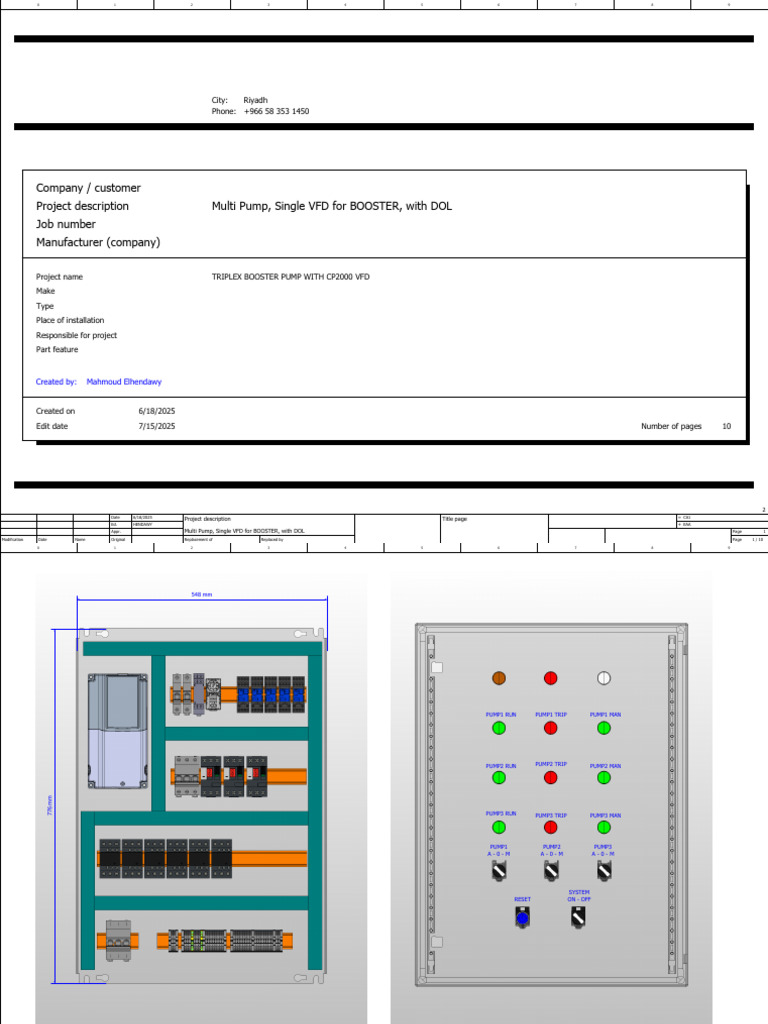 Triplex Booster Pump Wiring Diagram | PDF