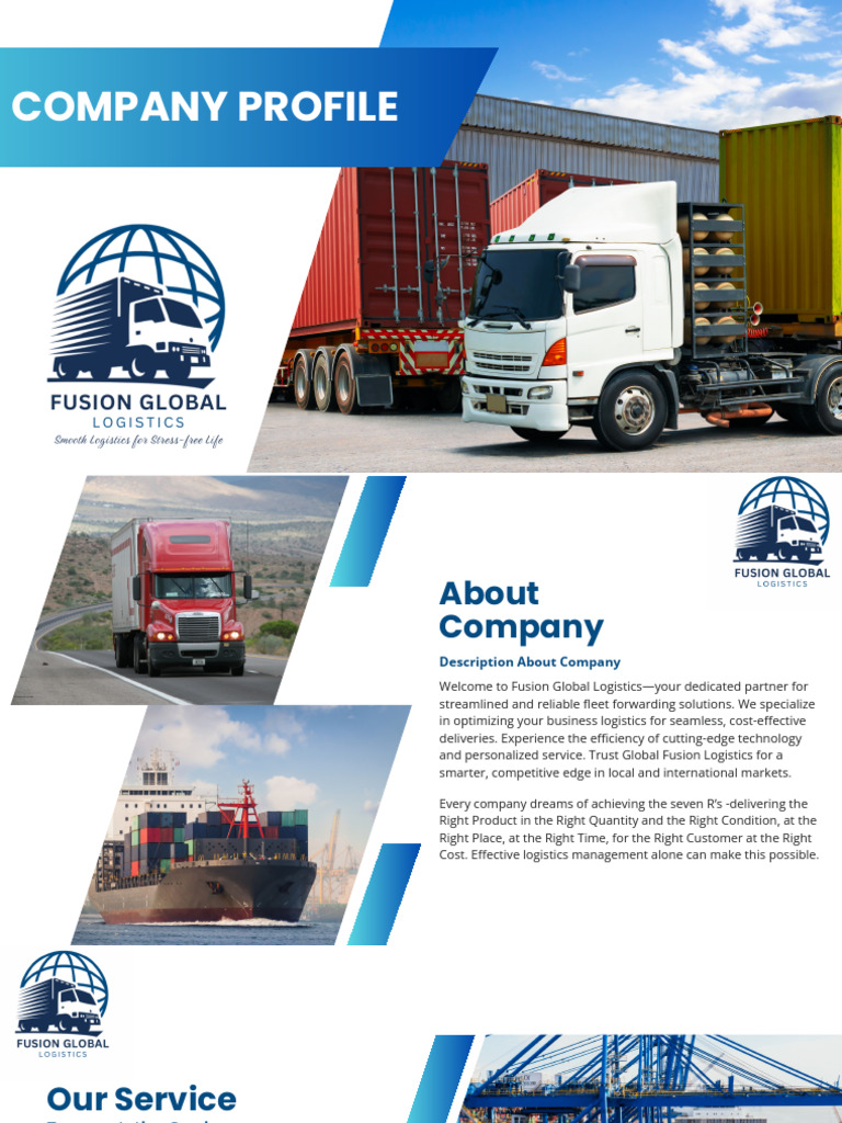 Fusion Global Logistics Company Profile-1 | PDF | Logistics | Cargo