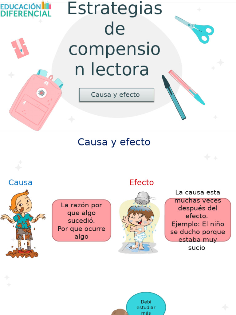 Causa y Efecto en Comprensión Lectora | PDF