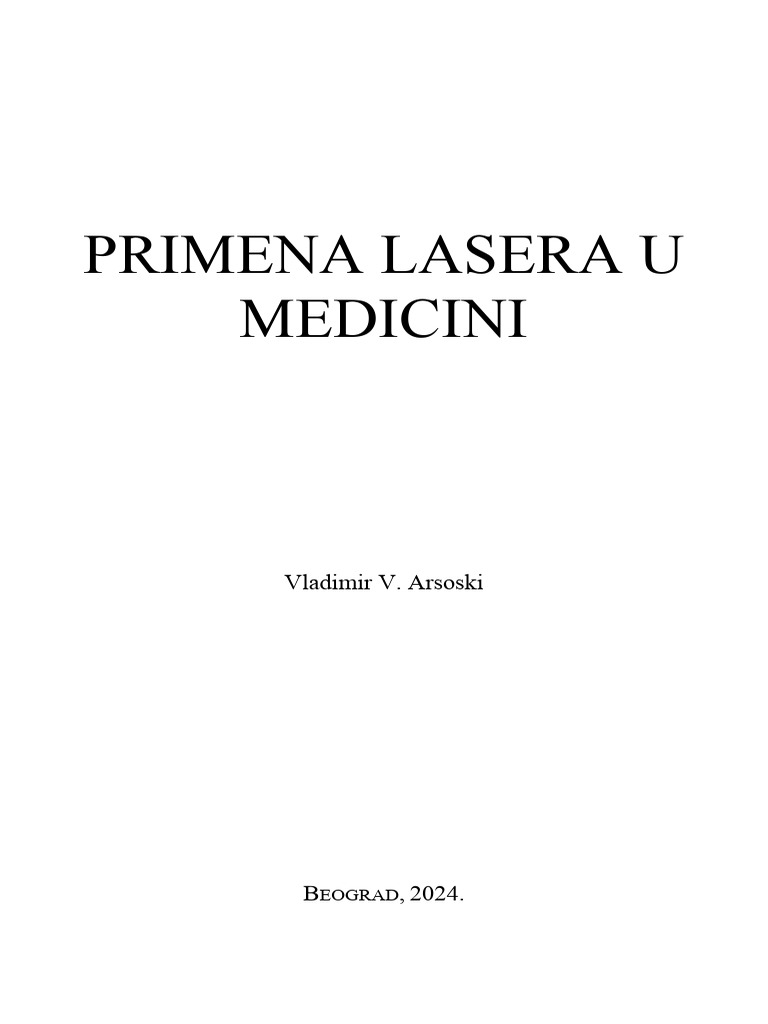 Primena Lasera U Medicini | PDF