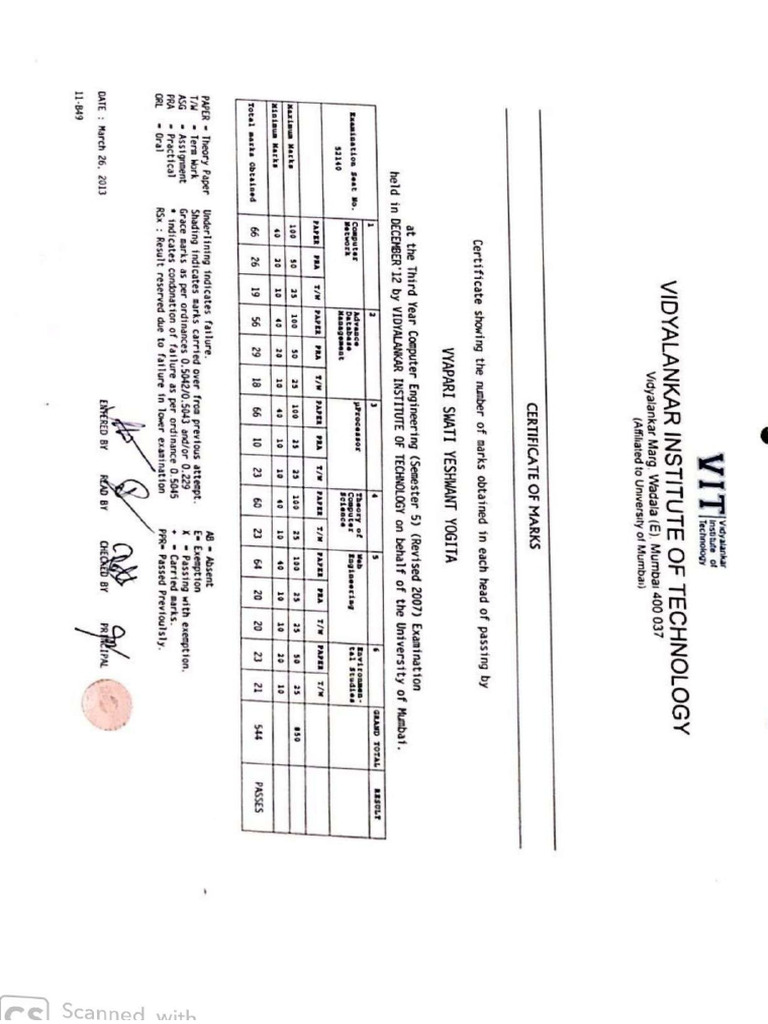 Degree 5th Sem | PDF