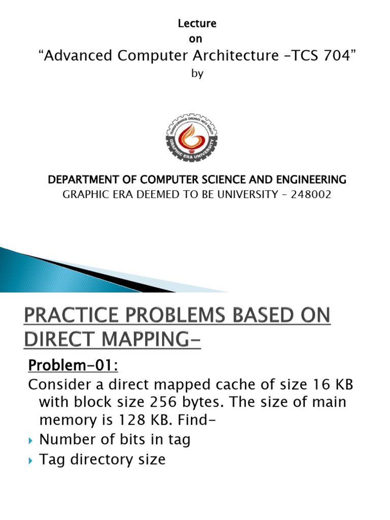 Direct Mapping Practice | PDF | Cpu Cache | Byte