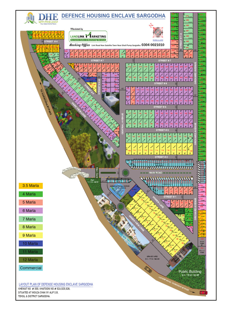 Defense Housing Enclave Sargodha Map | PDF