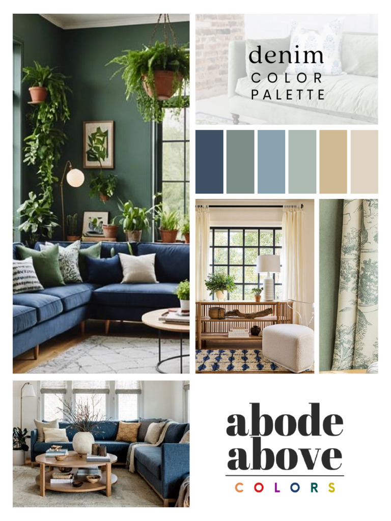 Denim Color Palette Overview | PDF | Textiles | Jeans