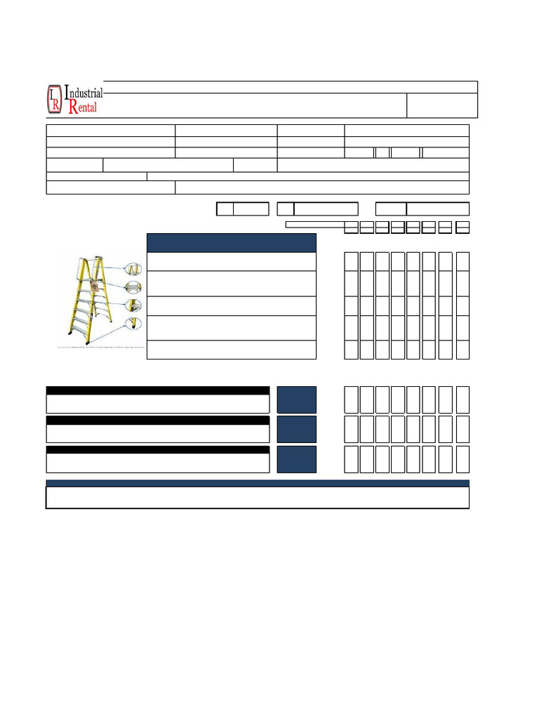 Check List Escalera Tijera Con Plataforma | PDF