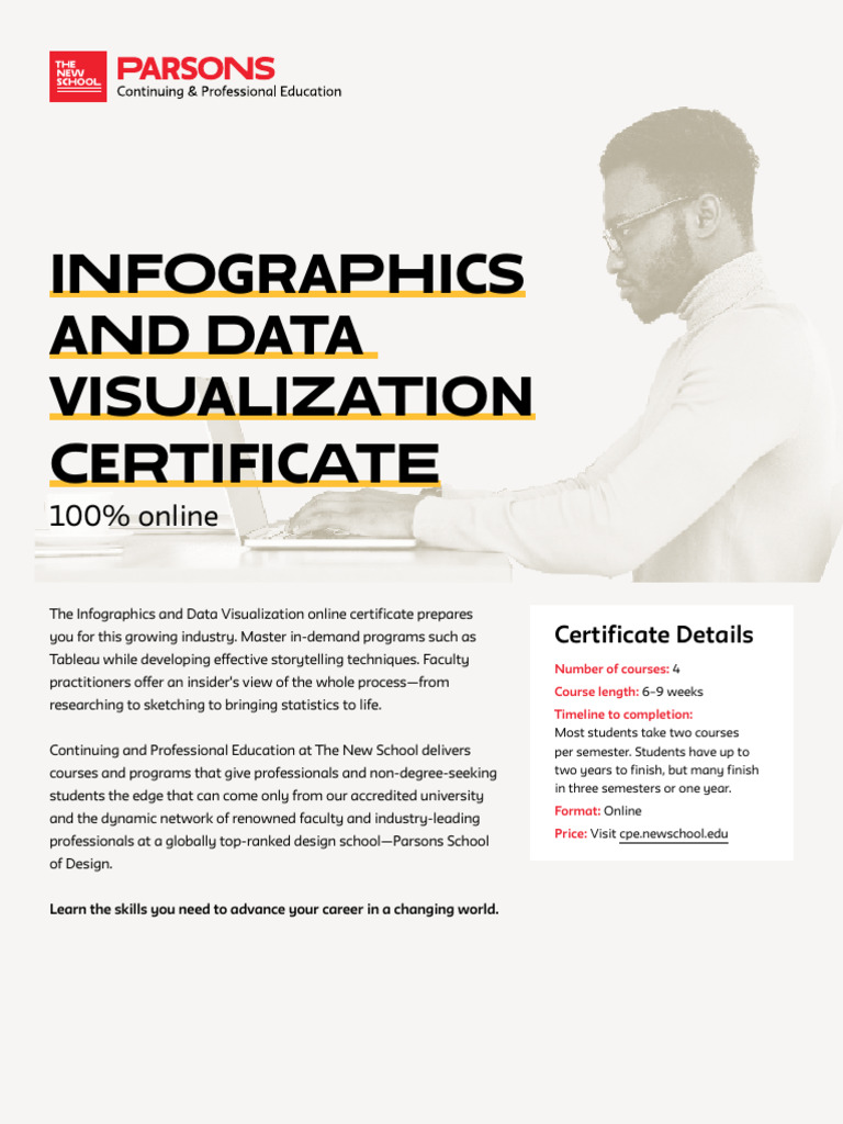 Infographics Certificate Brochure | PDF | Data | Infographics