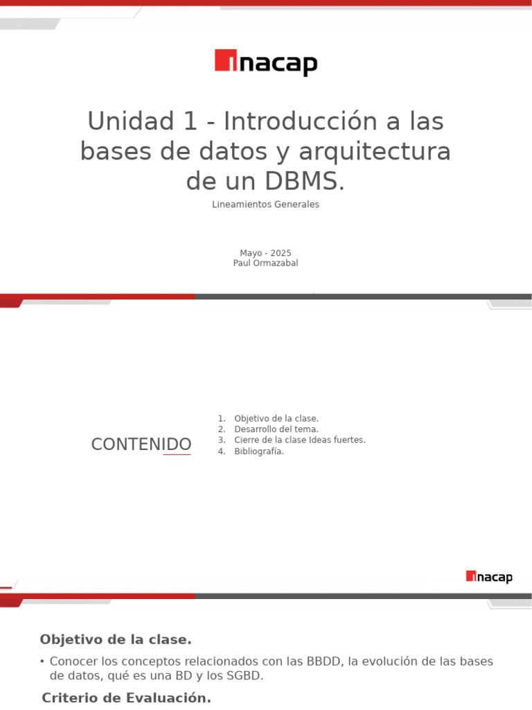 Clase 2 - Introducción A DB y DBMS | PDF | Bases de datos | Ciencias de la Computación