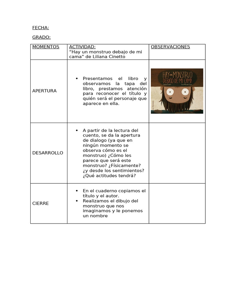 Hay Un Monstruo Debajo de Mi Cama | PDF