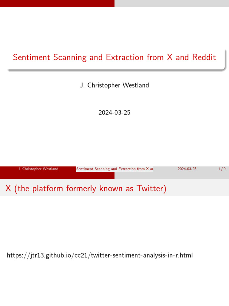 Sentiment Extraction From - Reddit | PDF | Crowdsourcing | Information