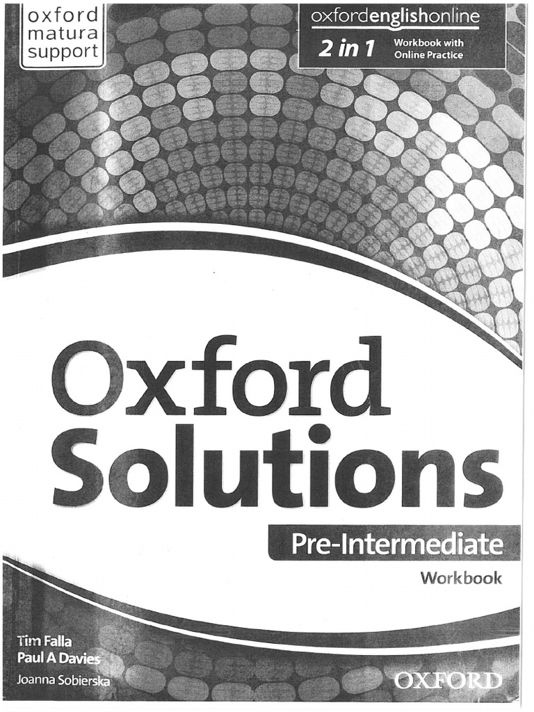 Oxford Solutions Pre-Intermediate Workbook 2in1 | PDF
