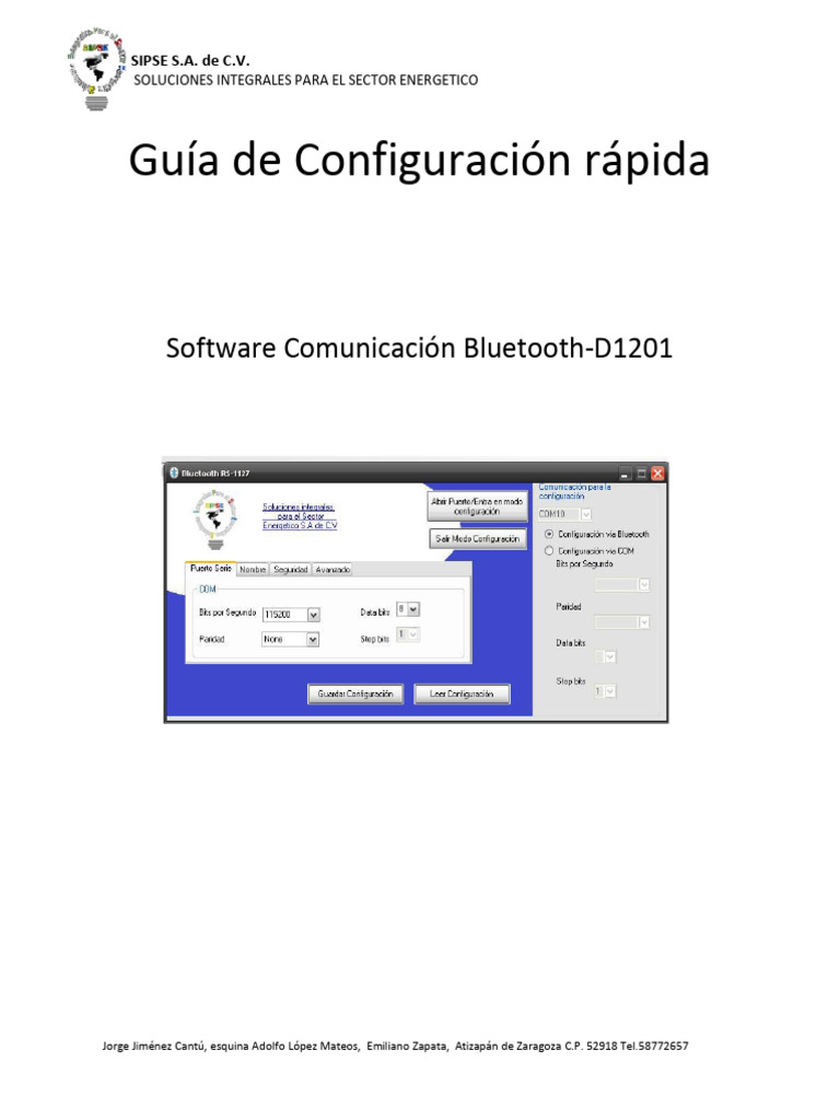 Guia Rapida de Configuración Bluetooth | PDF | Bluetooth | Hardware de ...