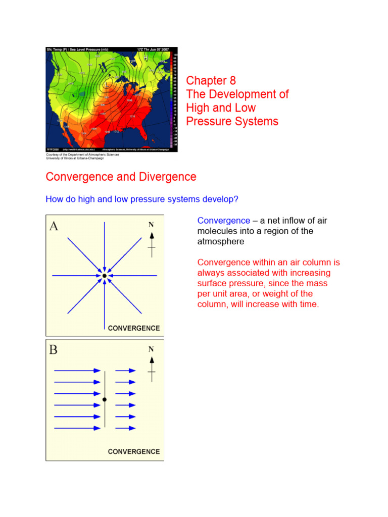 Development of Pressure Systems | PDF | Troposphere | Trough (Meteorology)