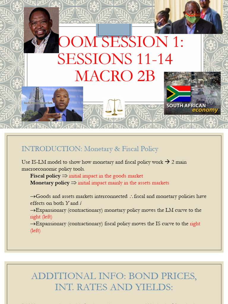 Monetary Fiscal Policy Part One (Sessions 11 12) | PDF | Interest Rates ...