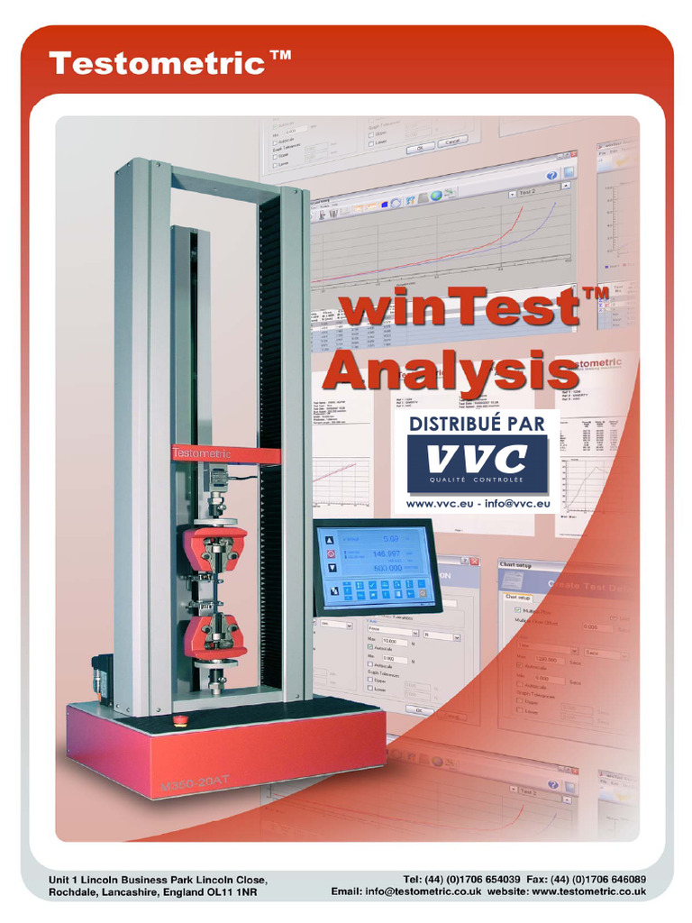 Logiciel WinTest Analysis Pour Dynamometre | PDF | Deformation ...