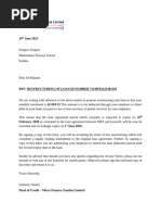 Loan Restructuring Request Letter | PDF | Business