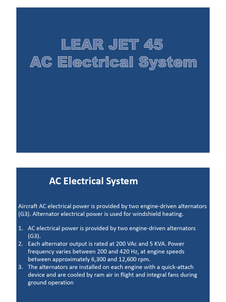 Aircraft AC Power System Overview | PDF