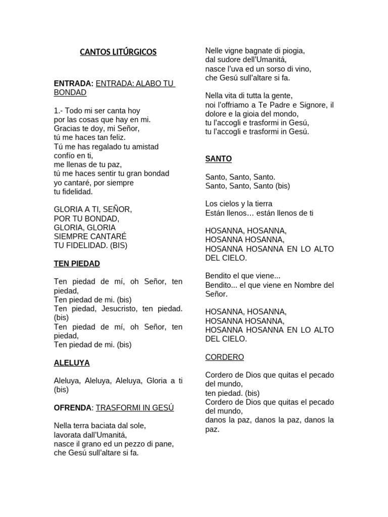 Cantos San Carlos 2022 | PDF