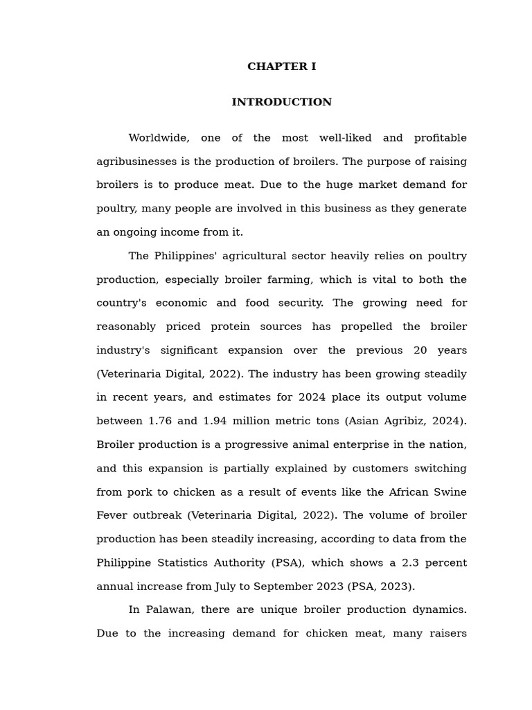 Broiler Production (Proposal) | PDF | Poultry Farming | Revenue
