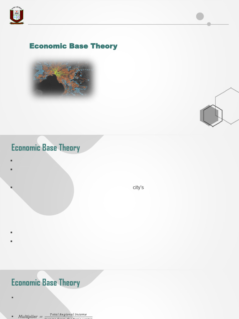 Lecture 10 - Economic Base Theory | PDF | Economies | Economics