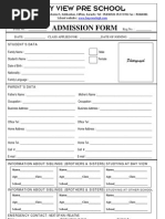 Student Admission Form | PDF