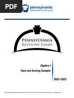 Keystone Algebra I Module 1 Item and Scoring Sampler 2024 To 2025 | PDF ...