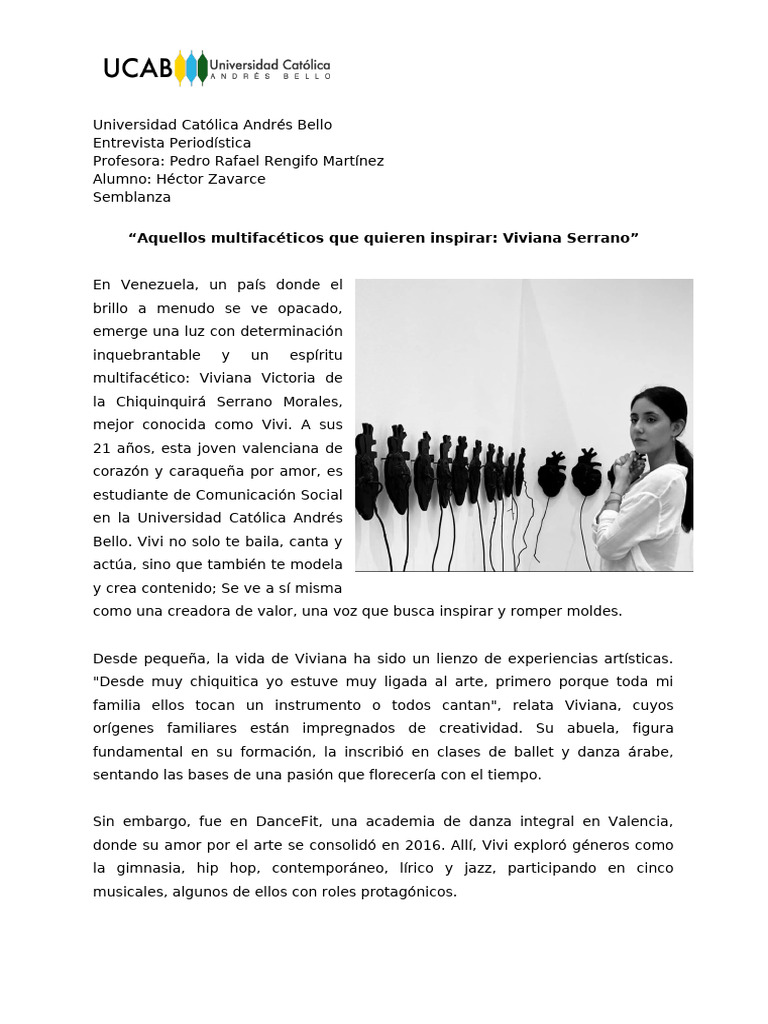 Aquellos Multifacéticos Que Quieren Inspirar - Viviana Serrano | PDF