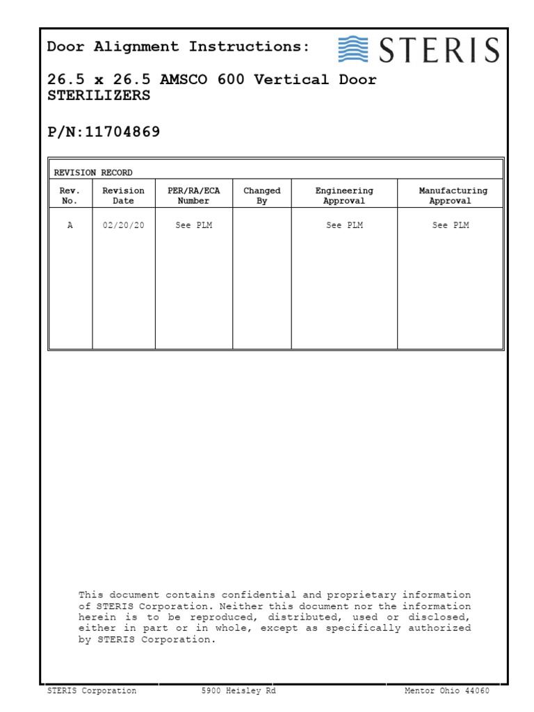 Door Alignment Instructions 11704869 | PDF | Screw | Door