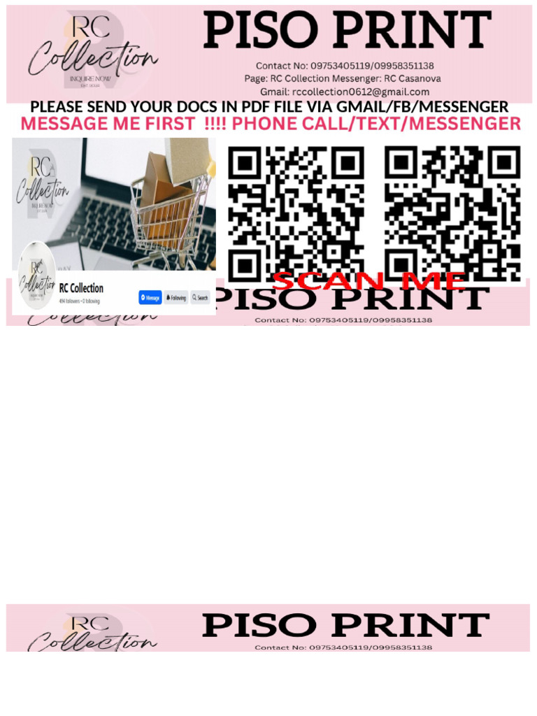 Piso Print Signage | PDF