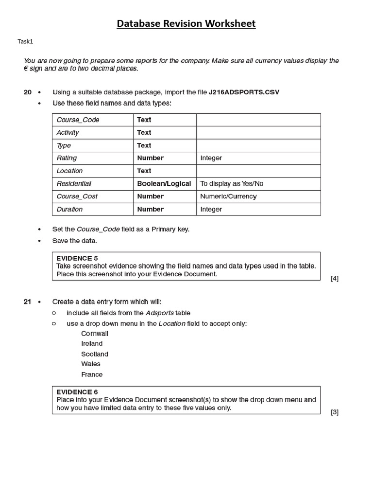 IGCSE 0417 p2 DB-Revision-WS