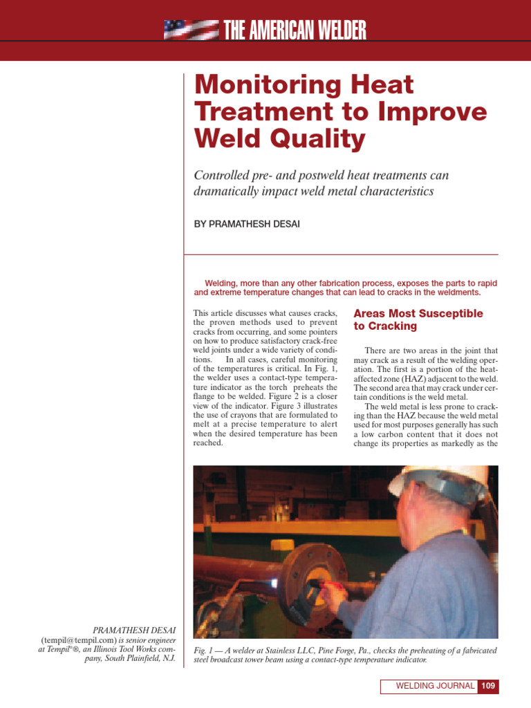 Pre Post Weld Treatment | PDF | Welding | Construction