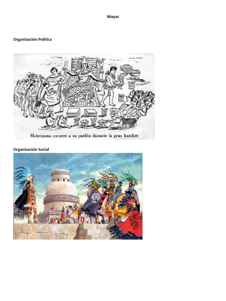 Civilizaciones Mayas, Incas y Aztecas | PDF
