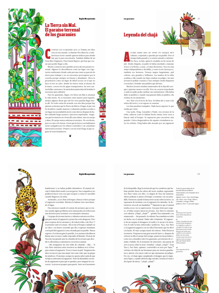 Leyendas Guaraníes: Tierra sin Mal y Mboí-Tuí | PDF