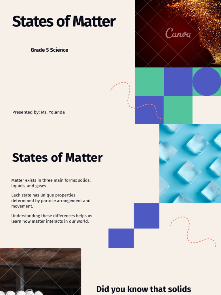 Presentation - States of Matter | PDF | Evaporation | Water