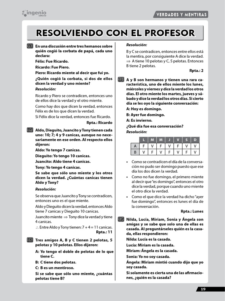 Rm Mentiras Y Verdades Pdf