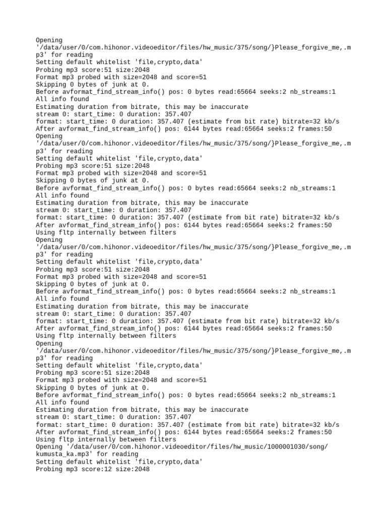 Av Log | PDF | Bit Rate | Mp3