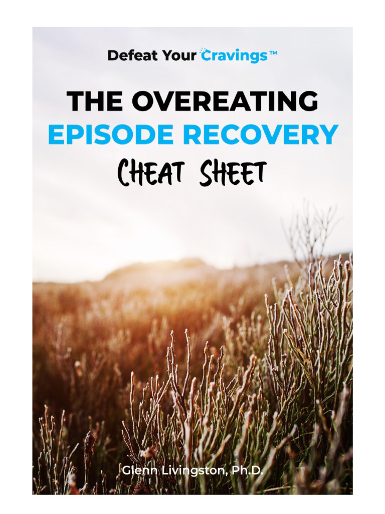 Binge Recovery Cheat Sheet | PDF