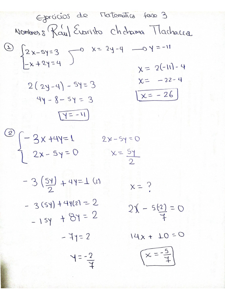 Tarea de Matematica | PDF
