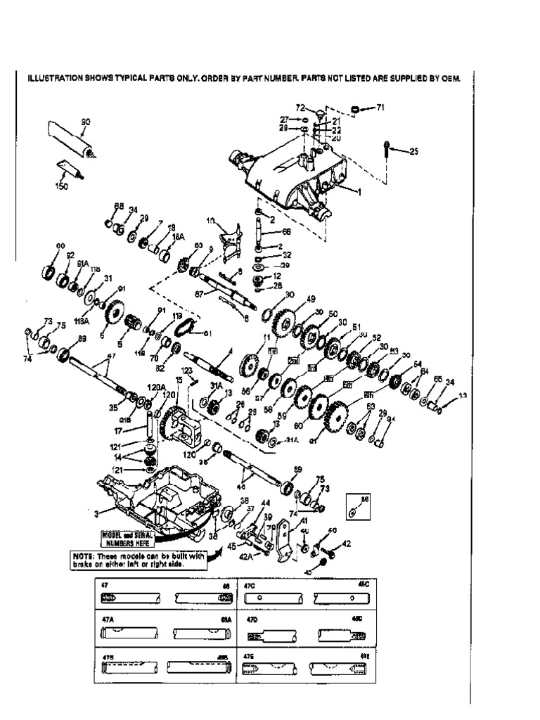 Peerless 800-801C Parts List | PDF | Gear | Axle