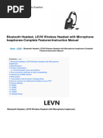 Wireless Voip Headset Manual | PDF | Bluetooth | Usb