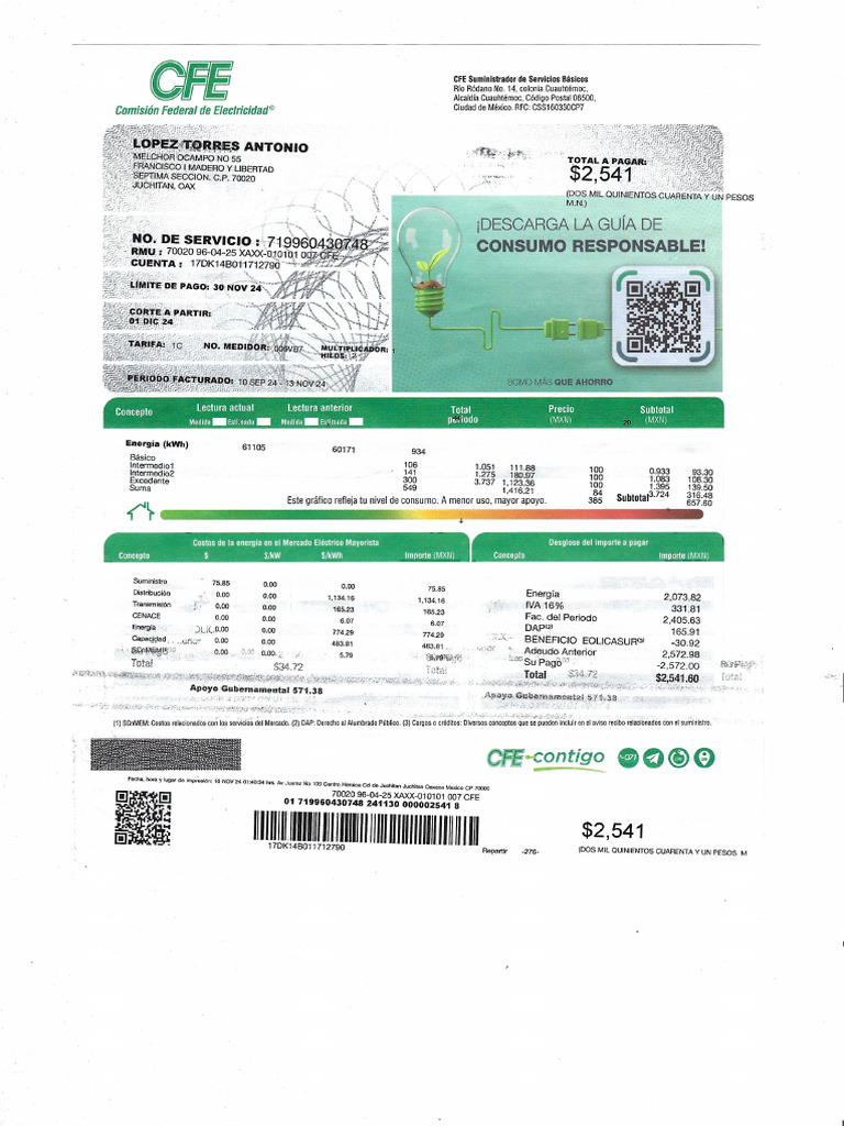 Comprobante de Domicilio | PDF