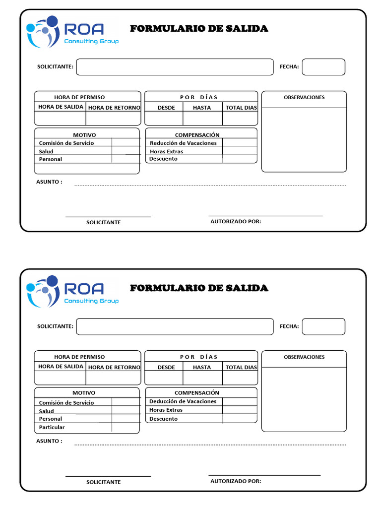 Formato de Salida | PDF