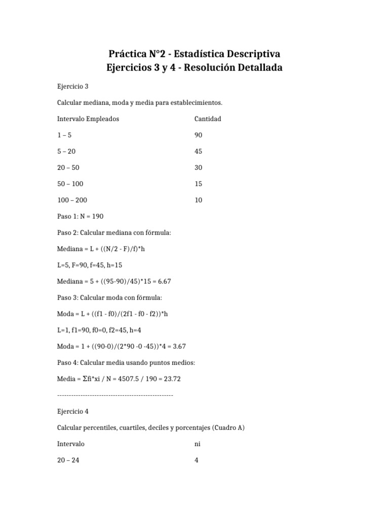 Practica2 Ejercicios 3 y 4 Detallados | PDF