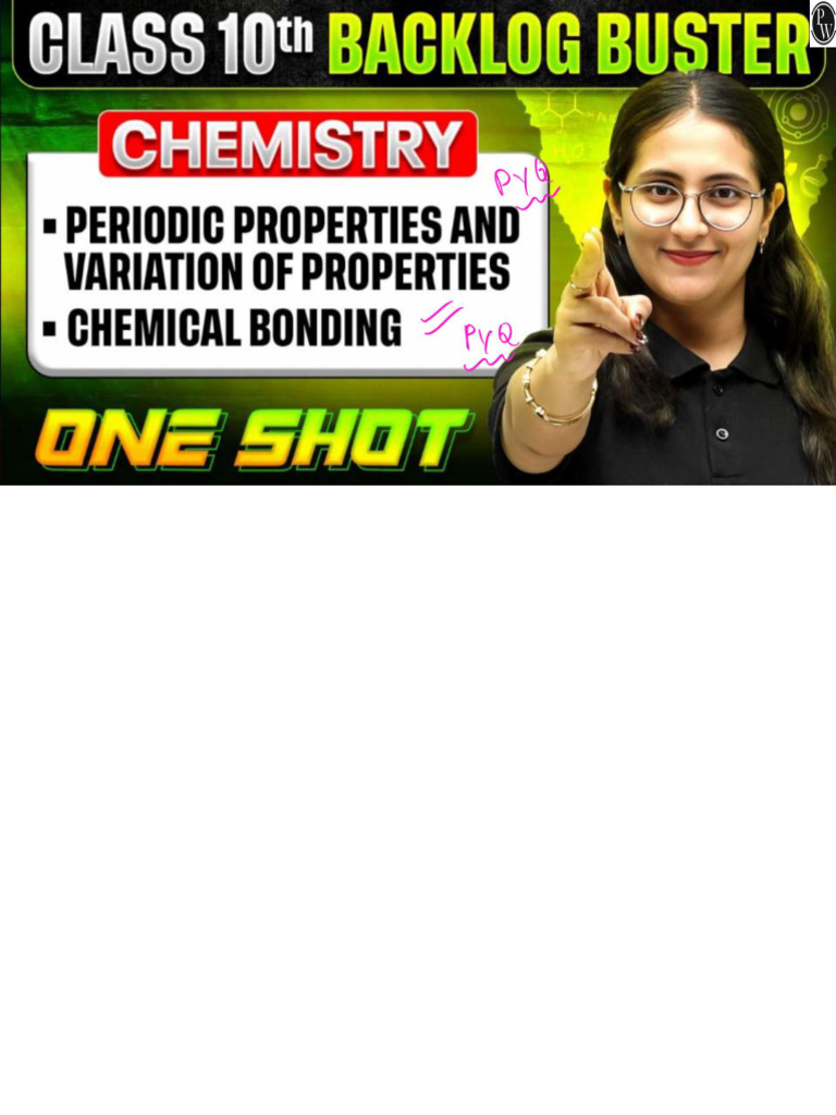 Chemistry Backlog Buster Class Notes. | PDF