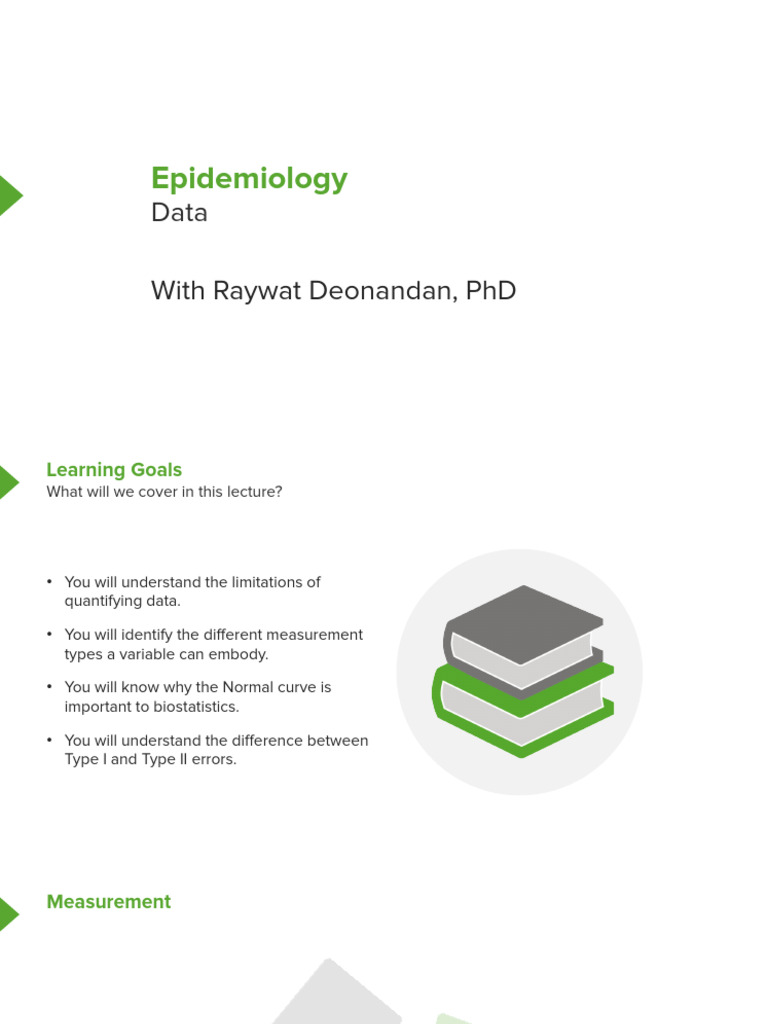 Understanding Epidemiology Measurements | PDF | Level Of Measurement ...