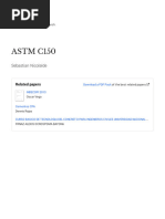 ASTM C150 Especificación Normalizada para Cemento Portland | PDF | Cemento | Caliza
