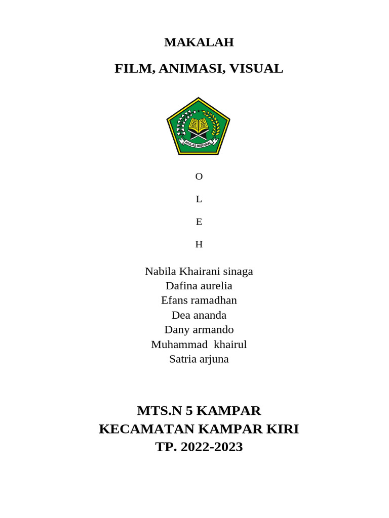 Film dan Animasi: Definisi dan Jenis | PDF